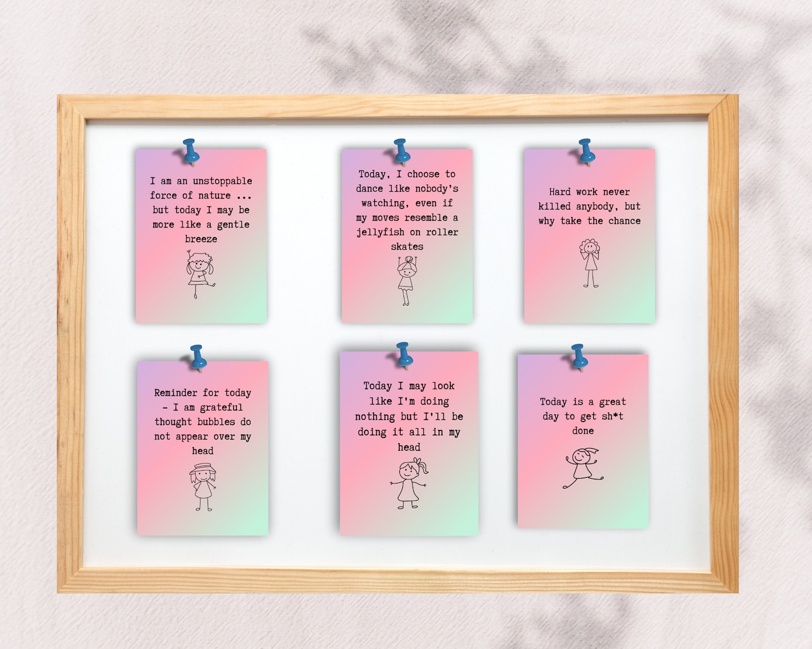 Printable Affirmation Cards With a Hint of Badass, Funny Affirmations ...