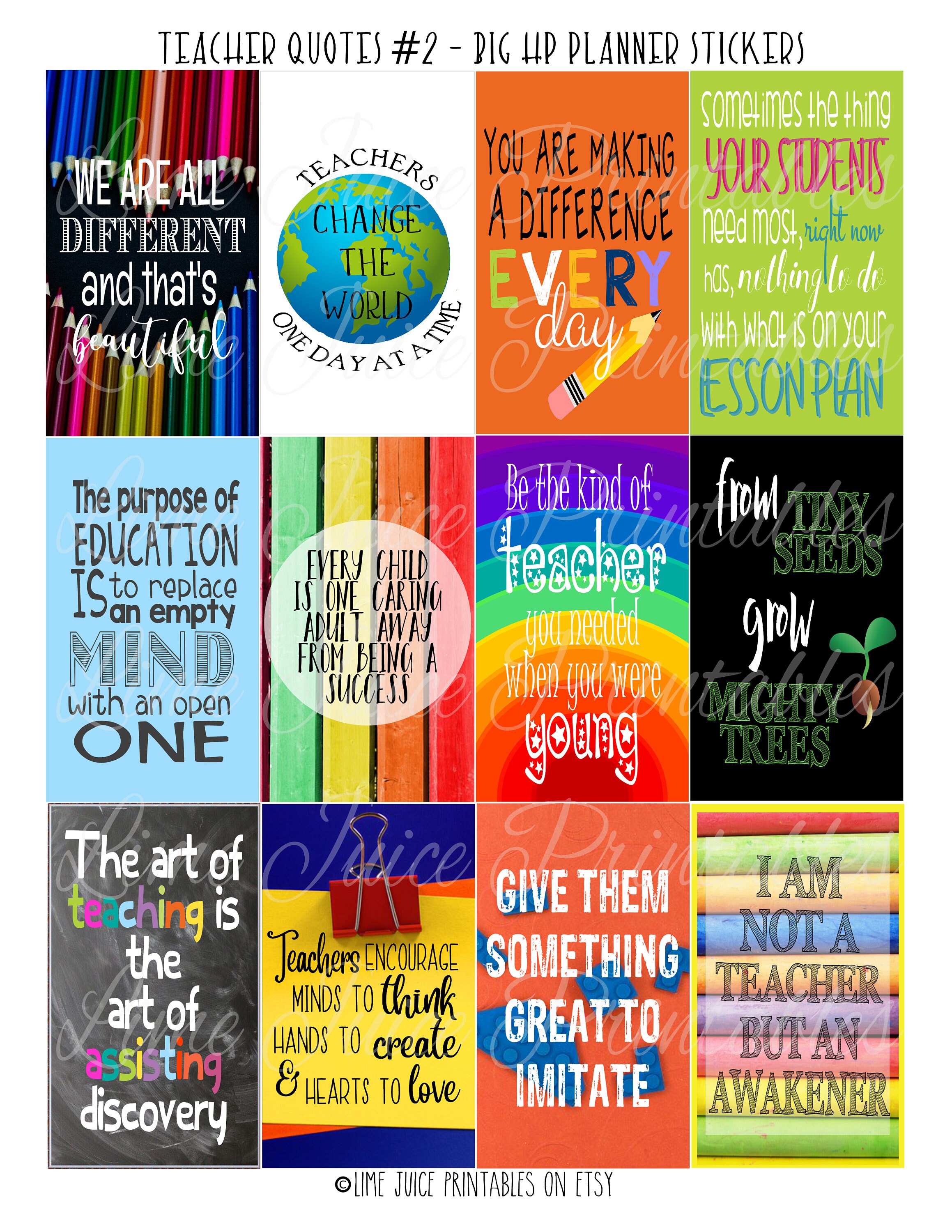 TEACHER-HOME SCHOOL No.2 Quotes|printable Big Happy Planner|quote ...