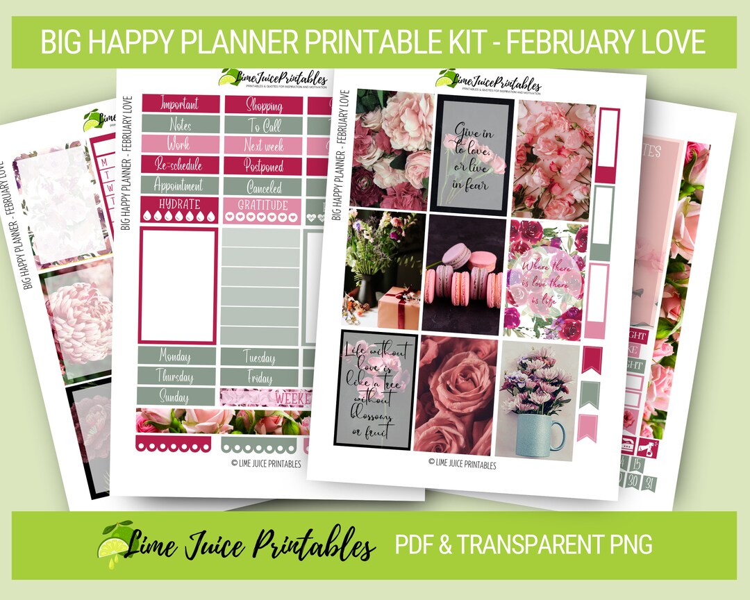 Spread the Love: Printable Valentine Week Kit for Your Big Happy ...