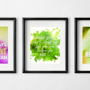 Motivational-inspirational Quotes Watercolor Bundle | 20 Printables ...