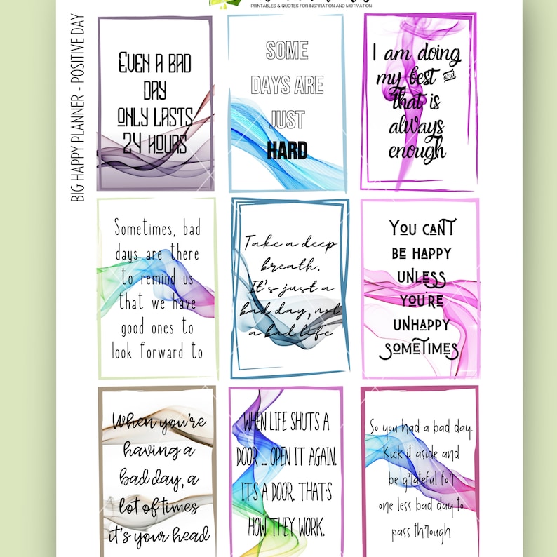 Motivational Planner Quotes: Big Happy Planner Inserts (transparent PNG ...