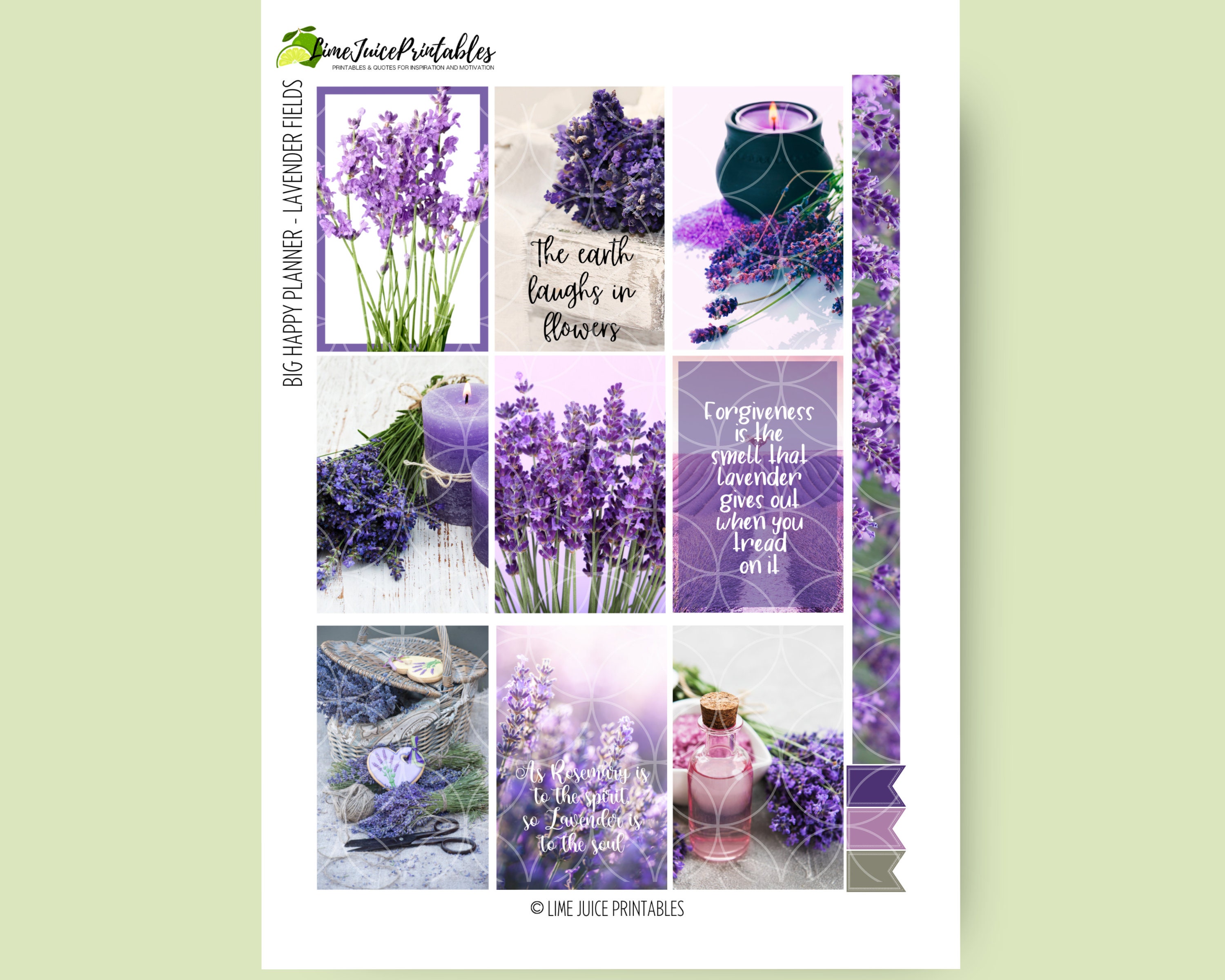 Printable Big Happy Planner Stickers |week Kit|floral Stickers ...