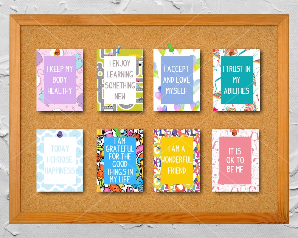 25 Printable Affirmation Cards for Kidspositive Affirmation ...