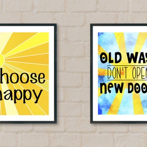 Motivational-inspirational Quotes Bright Watercolor Bundle | 20 ...