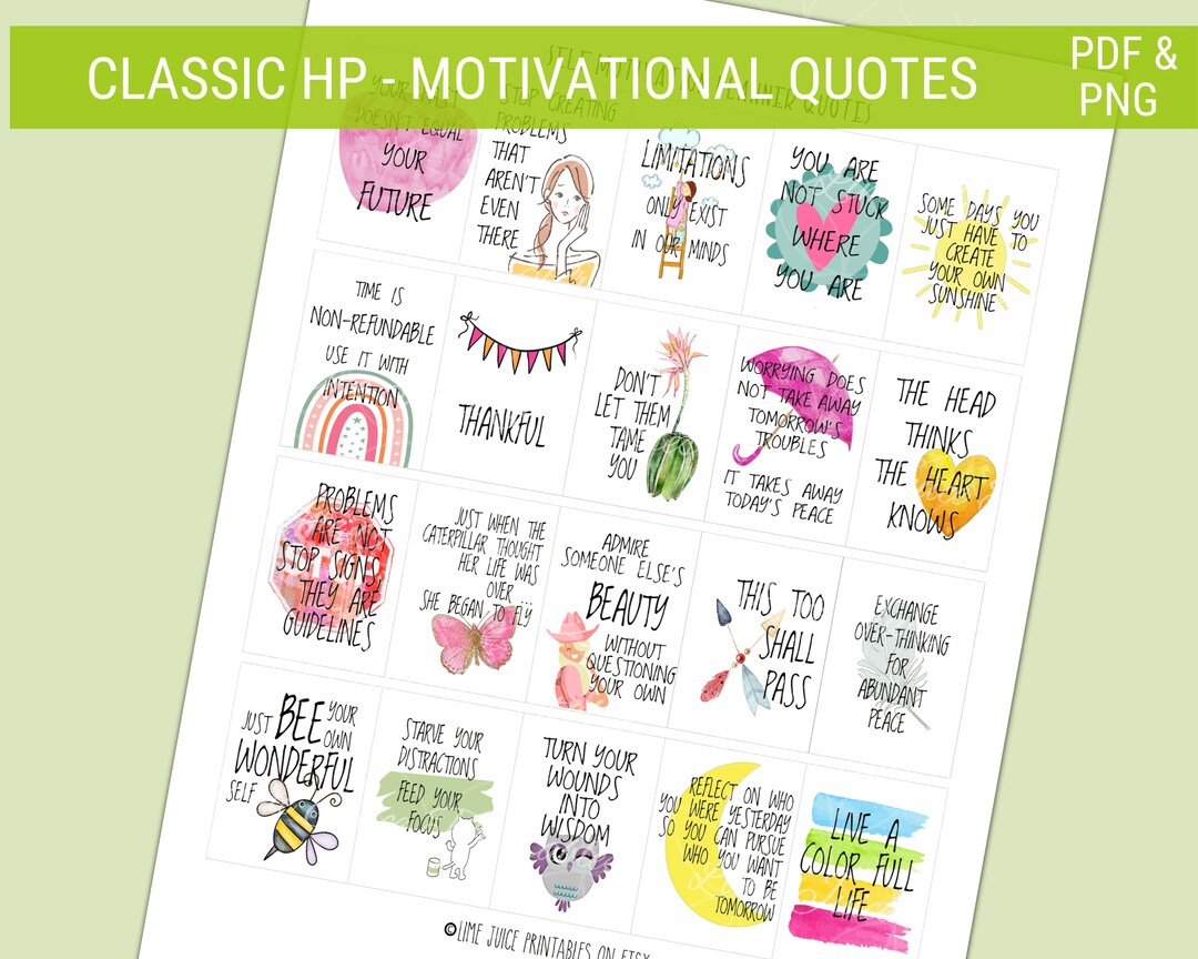 SELF MOTIVATION #2 Planner Quotes, Digital-instant Download, Printable ...