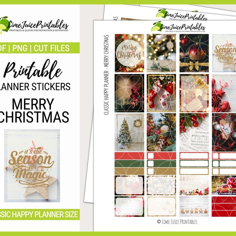 Christmas Stickers - Etsy