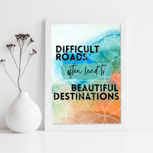 Positive Watercolor Quotes Bundle | 20 Printables | Wall Art ...