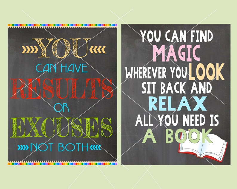 Kids Motivational Posters: Classroom Quotes Bundle (digital Download ...