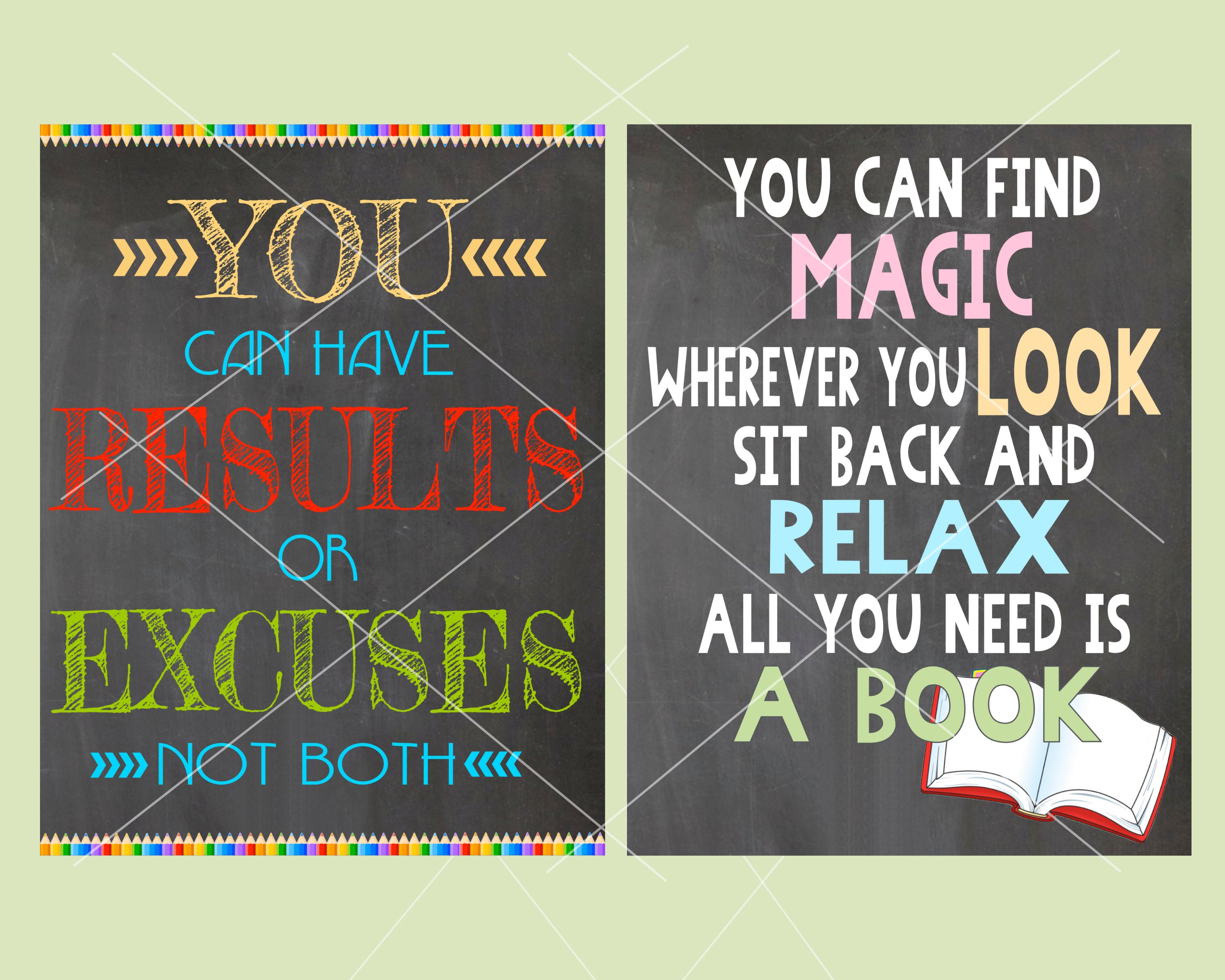 Kids Motivational Posters: Classroom Quotes Bundle (digital Download ...