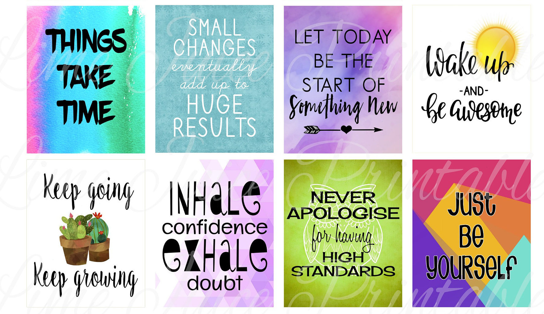 SELF MOTIVATION Planner Quotes | Digital-instant Download | Printable ...