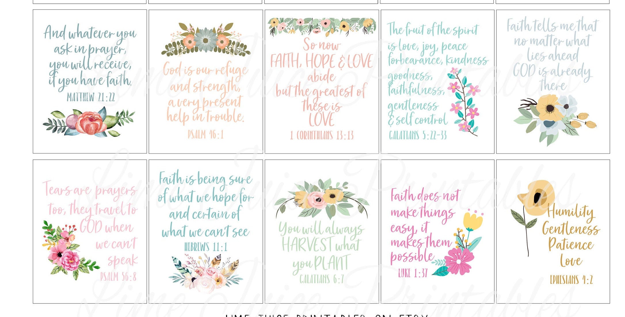 Bible Verse Planner Stickers: Inspirational Christian Quotes (PDF & PNG ...