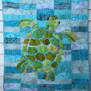 Sea Turtle Quilt | Sea Turtle Blanket | Custom Turtle Quilt | Sea ...