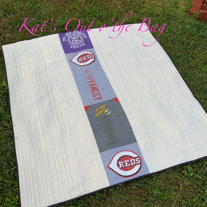 Tshirt Quilt Made From Band or Concert T-shirts. Custom Made - Etsy