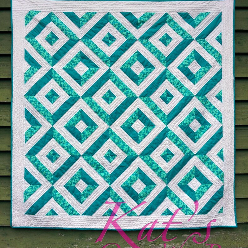 Teal Quilt Fabric - Etsy