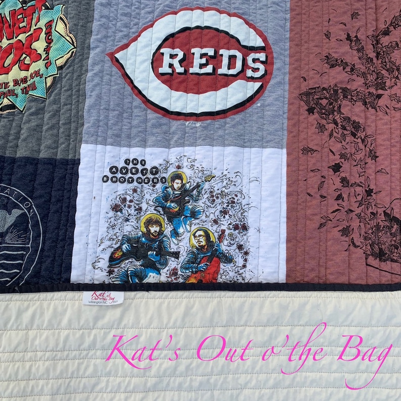 Tshirt Quilt Made From Band or Concert T-shirts. Custom Made - Etsy