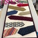 Neck Tie Memory Table Runner Table Runner Quilt Memorial Quilt Made of ...
