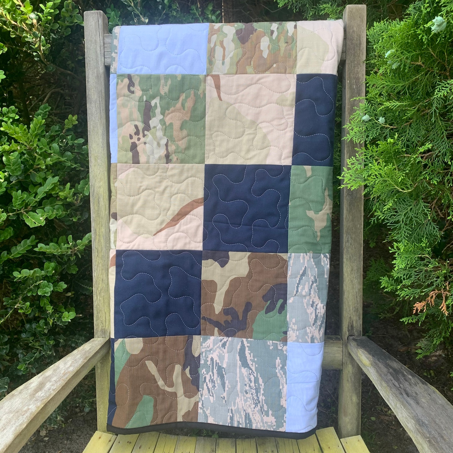Military Memory Quilt Made From Fatigues or Military Uniforms | Etsy