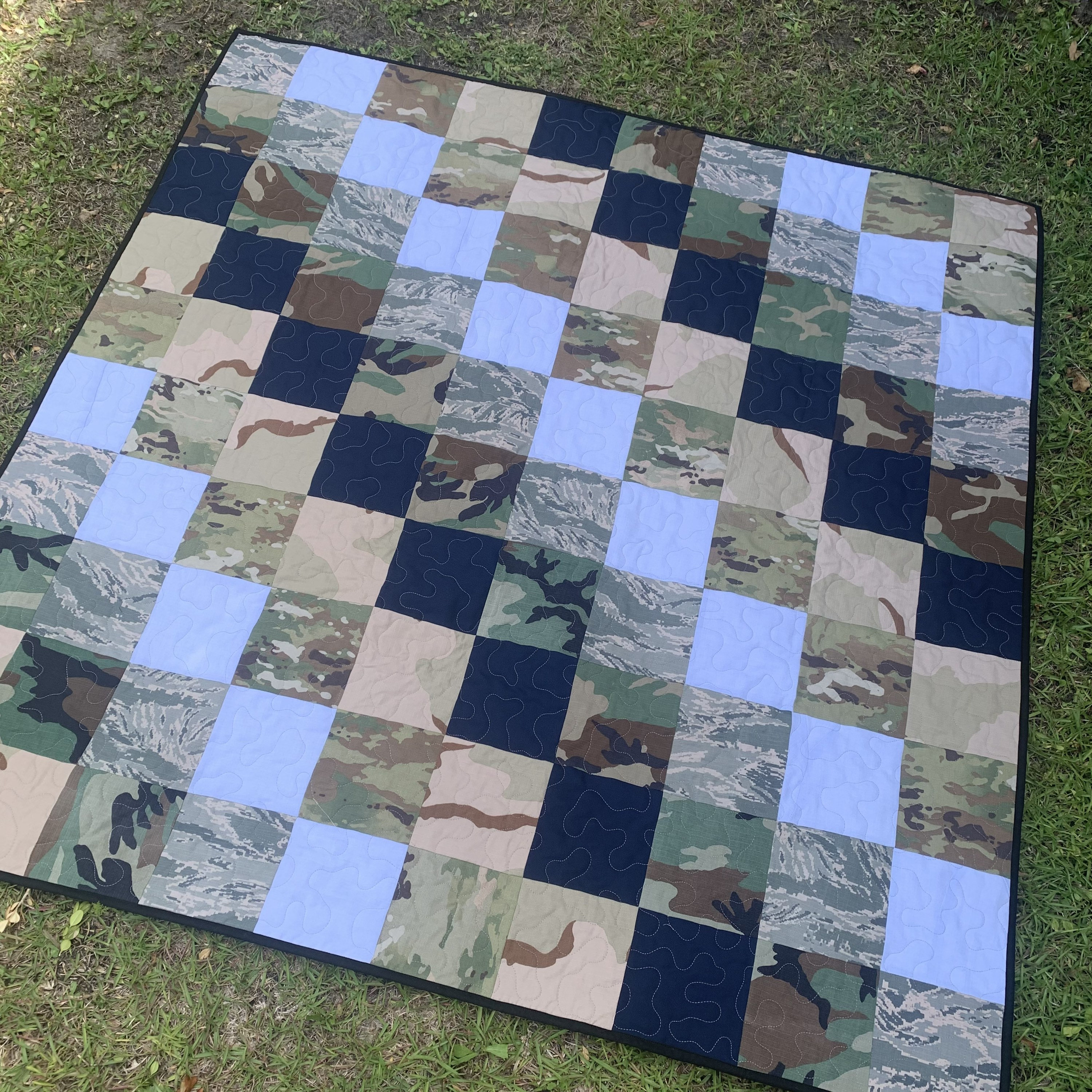 Military Memory Quilt Made From Fatigues or Military Uniforms | Etsy