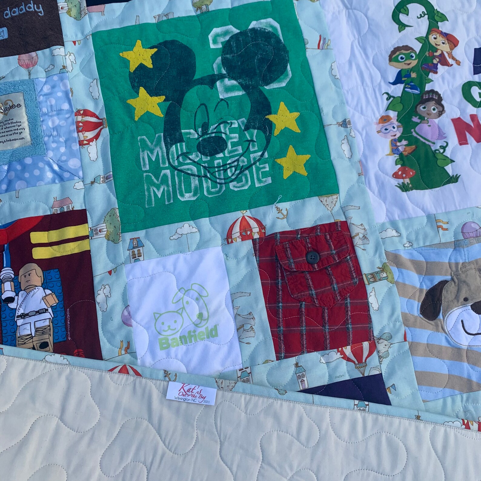 Memory Quilt With Children's Clothes Keepsake Memorial - Etsy