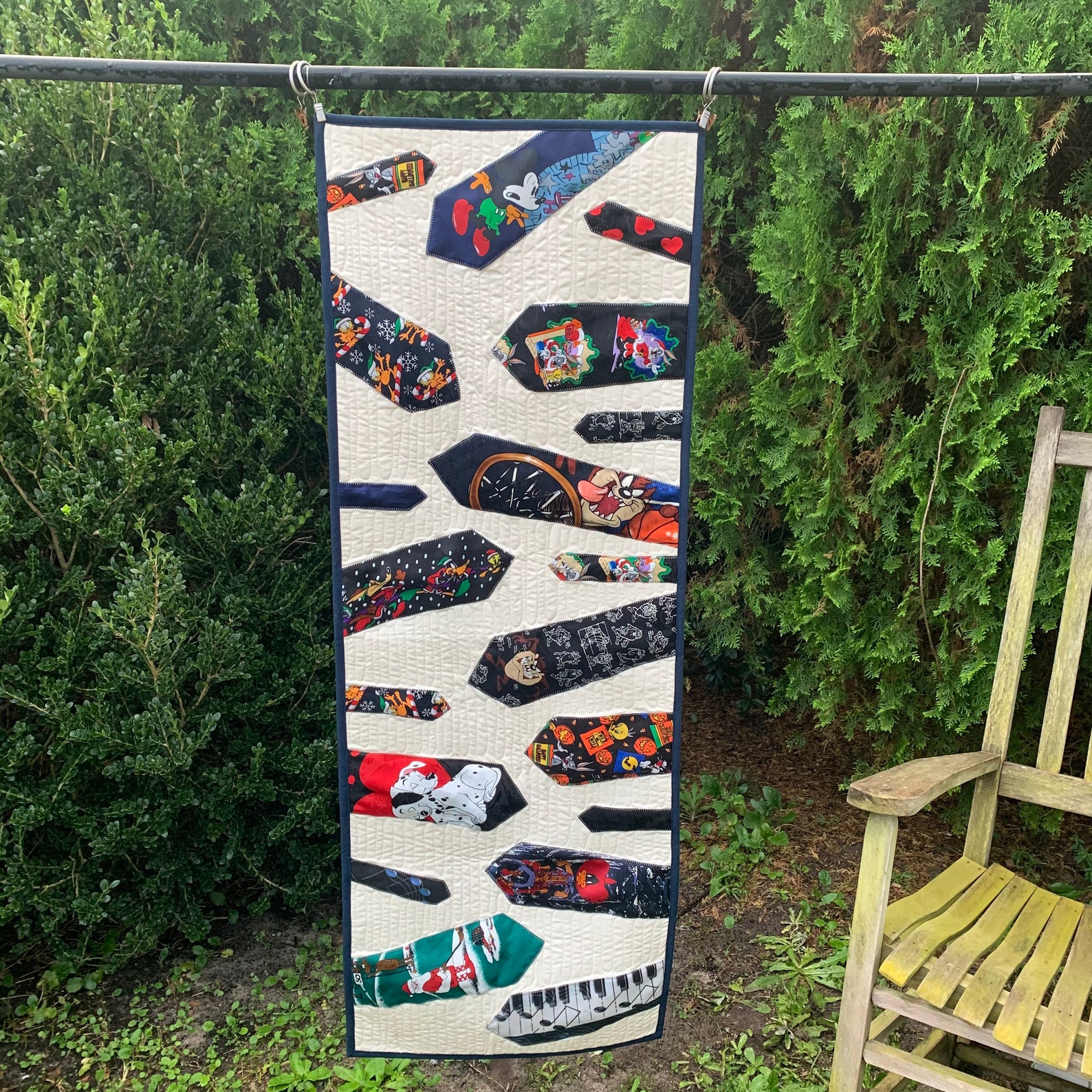 Neck Tie Memory Table Runner Table Runner Quilt Memorial | Etsy