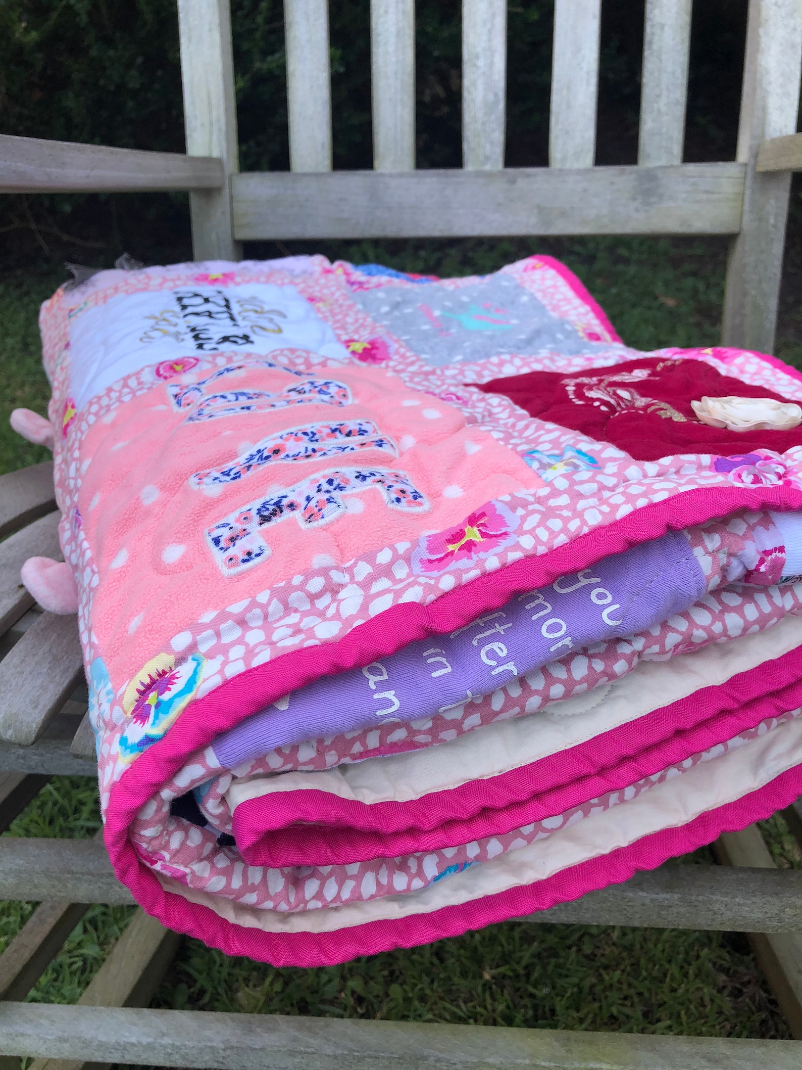 Memory Quilt With Children's Clothes, Keepsake, Memorial, Baby Clothes ...