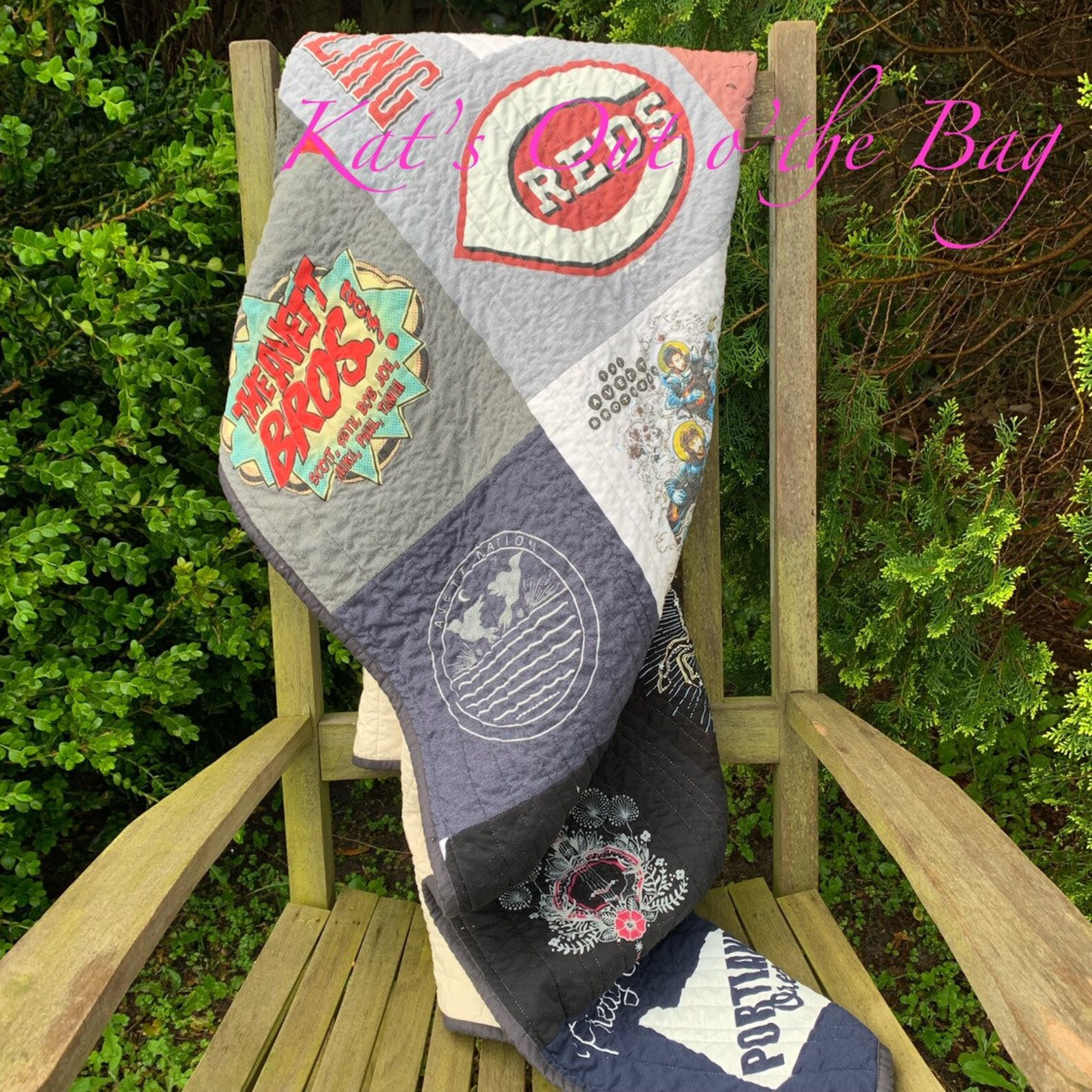 Tshirt Quilt Made From Band or Concert T-shirts. Custom Made - Etsy