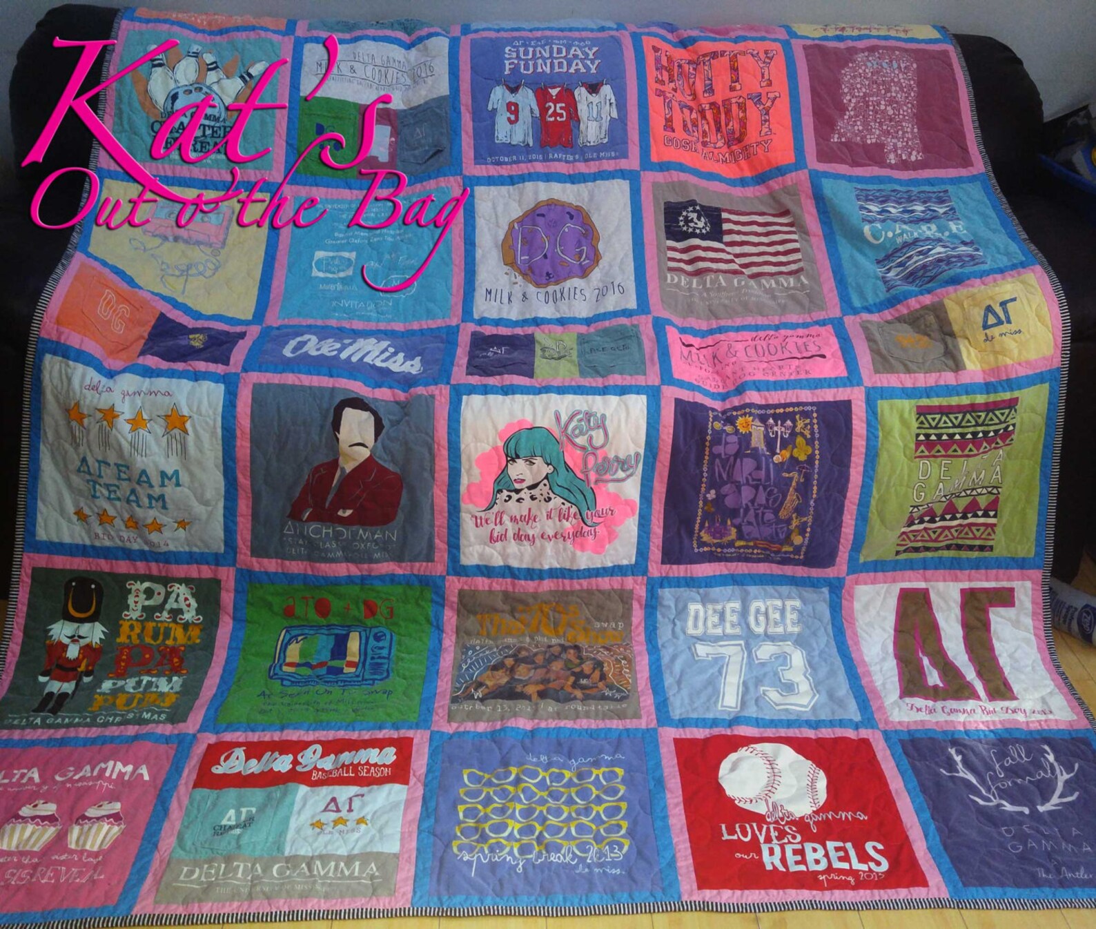 Tshirt Quilt Made From Tshirts Custom Made to Order - Etsy