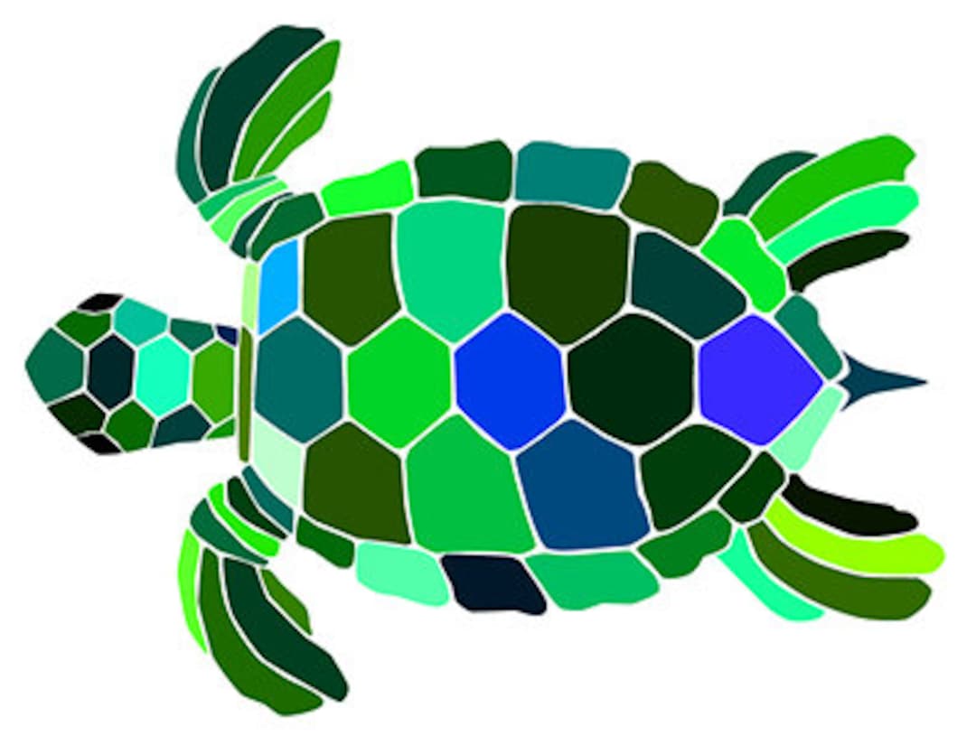 Sea Turtle Applique Template or Pattern - NO INSTRUCTIONS - Etsy
