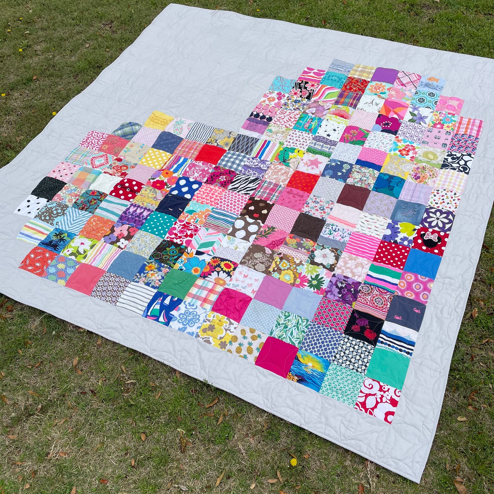 Baby Clothes Quilt Shaped Like a Heart Heart Memory Quilt - Etsy