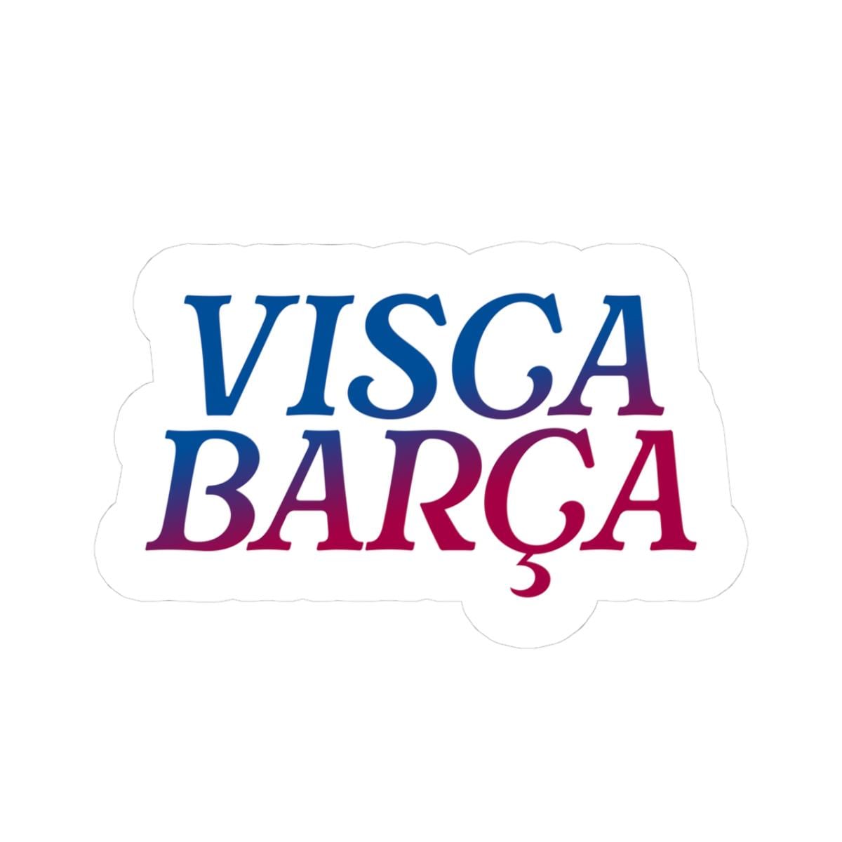 Visca Barça Gradient Die-cut Stickers - Kiss-cut Stickers - Etsy