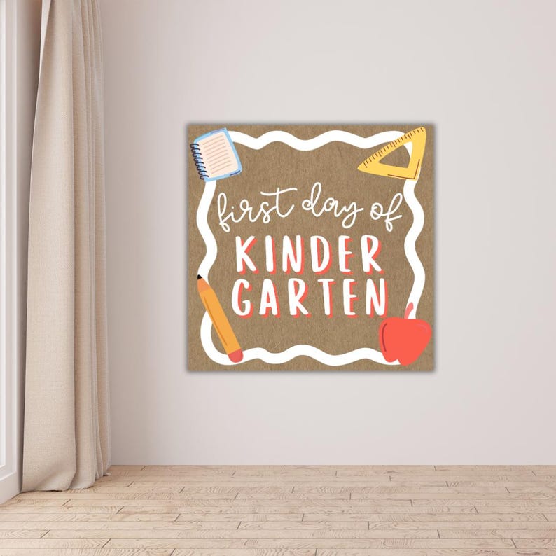Painted Banner Template | First Day of School Banner | Back to School ...