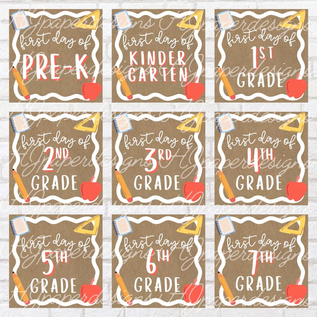 Painted Banner Template | First Day of School Banner | Back to School ...