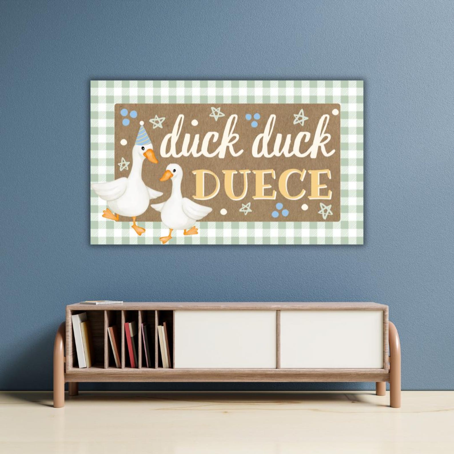 Painted Banner Template | Birthday Banner | Duck Duck Deuce Banner ...