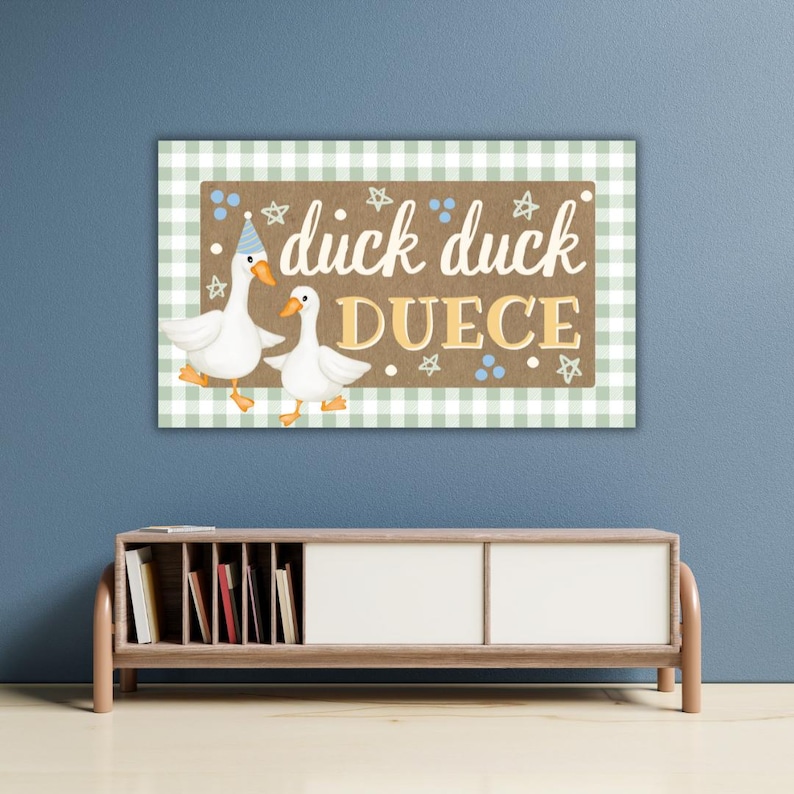 Painted Banner Template | Birthday Banner | Duck Duck Deuce Banner ...