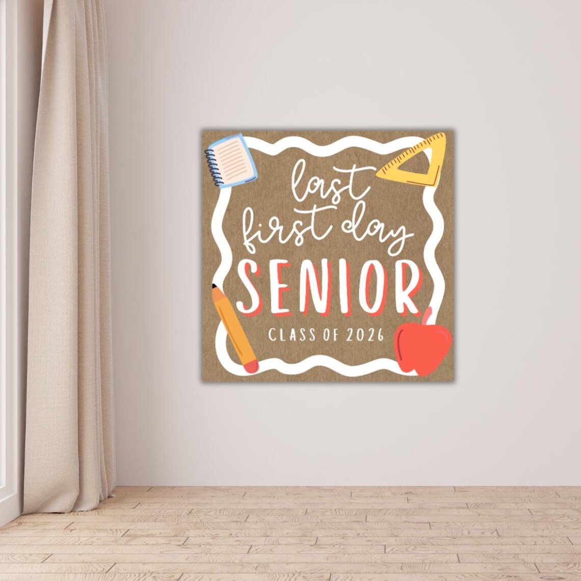 Painted Banner Template | First Day of School Banner | Back to School ...