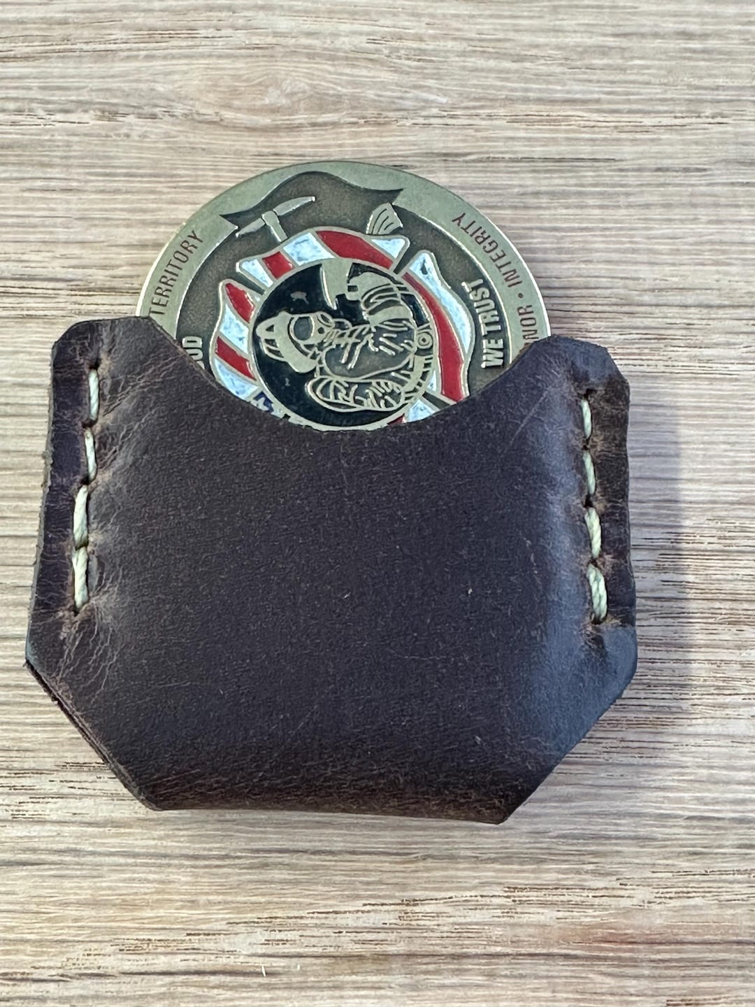 Leather Challenge Coin Slip - Etsy