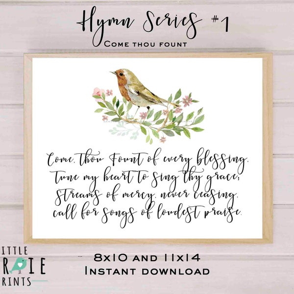 Come Thou Fount - Etsy