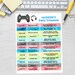 VIDEO GAME Boys Daily Schedule Gamer School Schedule for Kids ...