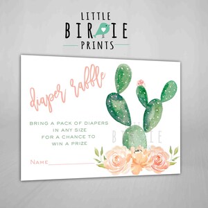 Cactus Baby Shower Game Nursery Rhyme Quiz Pink Cactus - Etsy