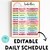 Kids Editable School Schedule Printable Rainbow Schedule for Kids Daily ...