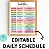 Kids School Schedule Printable Schedule for Kids Daily Schedule ...
