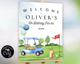 Golf Party Welcome Sign - Etsy