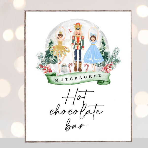 Hot Chocolate Bar Nutcracker Sign - Etsy