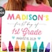 Editable First Day of School Sign 1st Day of First Grade Sign - Etsy