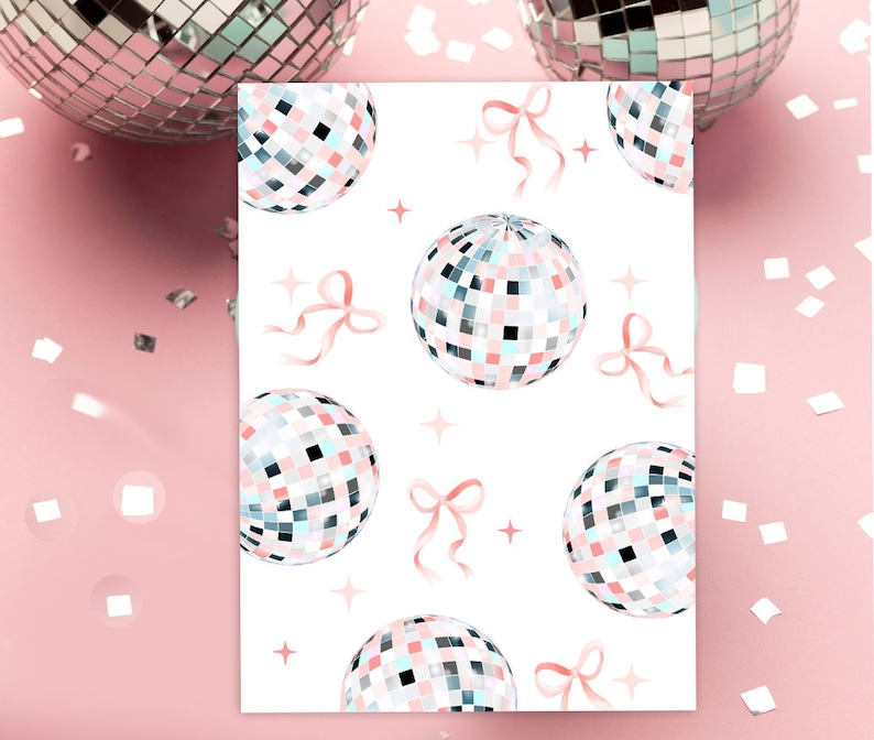 Disco Ball Birthday Invitation, Mirrorball Music Dance Birthday Party ...