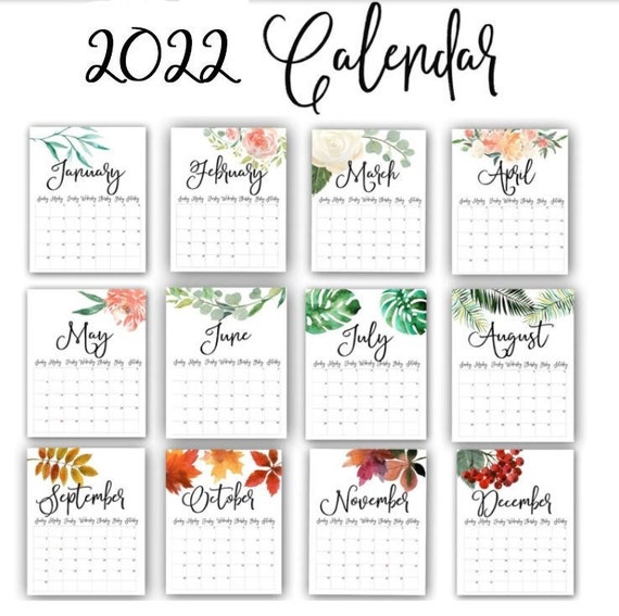 Calendars & Planners instant download boho calendar wall calendar ...