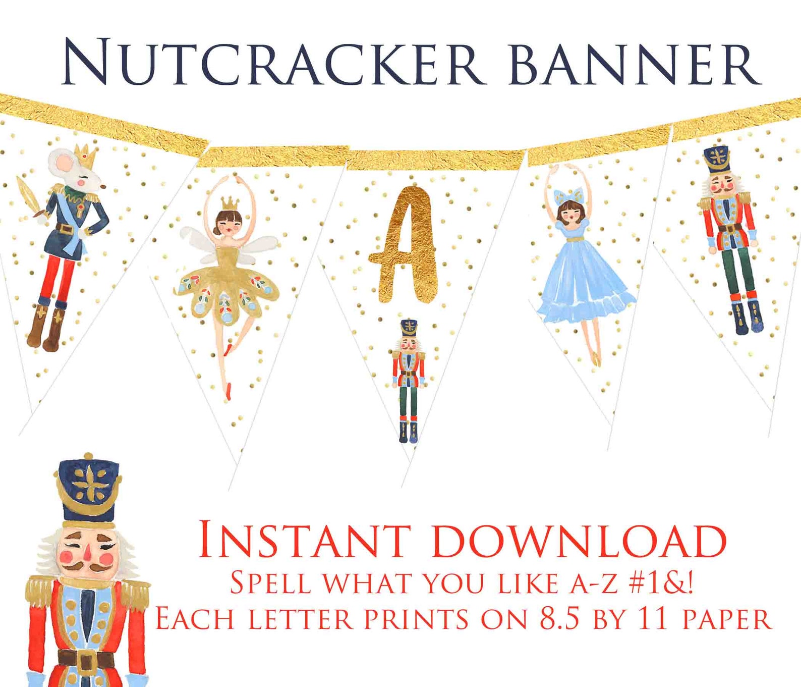NUTCRACKER Birthday Party Sign Baby Shower Nutcracker Mom-osa - Etsy