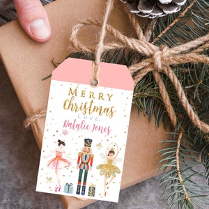 Editable Nutcracker Gift Tags Christmas Present Tags Christmas Party ...