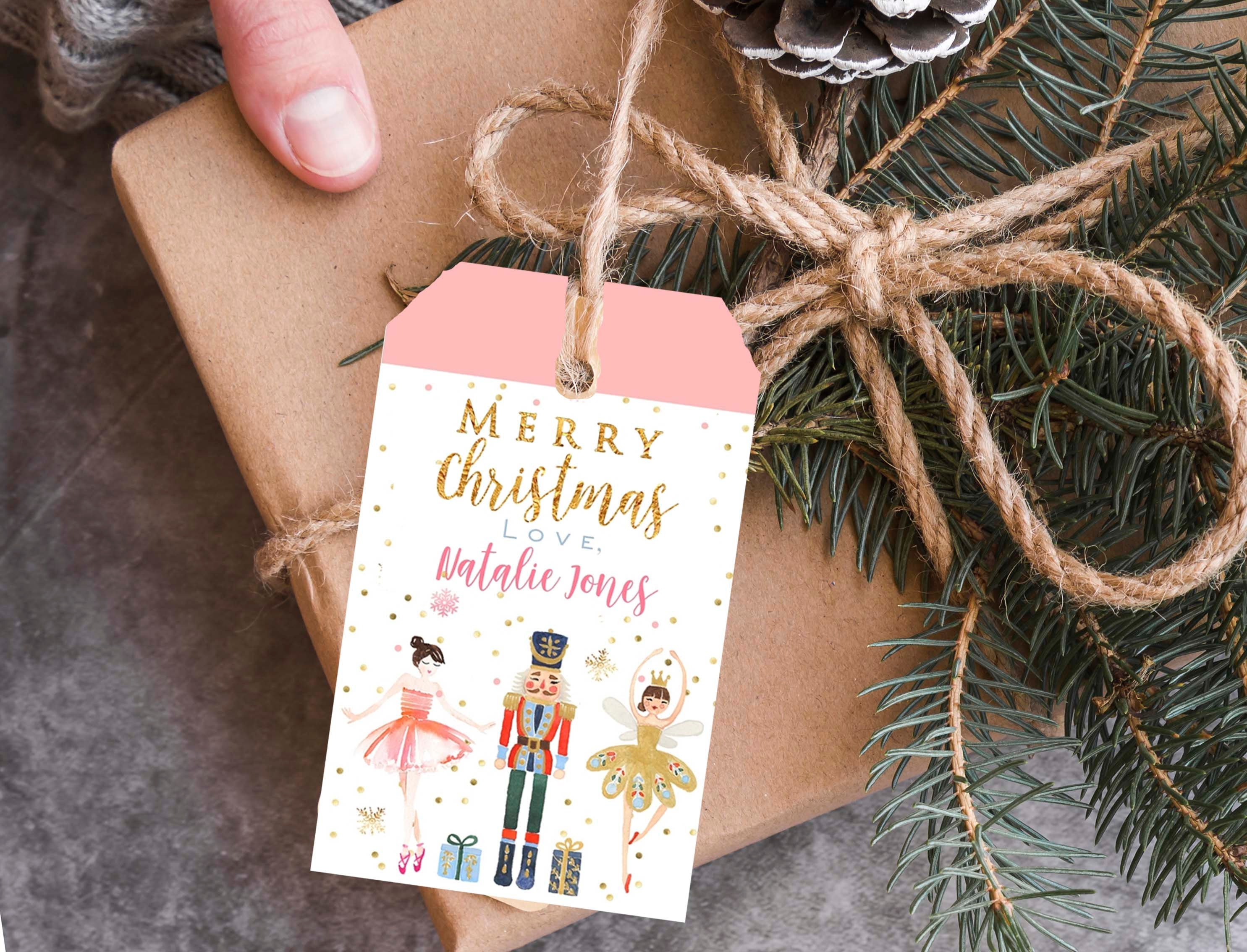 Editable Nutcracker Gift Tags Christmas Present Tags Christmas - Etsy