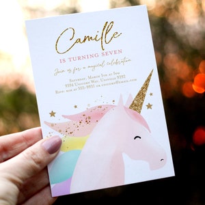 Editable Unicorn Welcome Sign, Unicorn Birthday Party Sign With Name ...